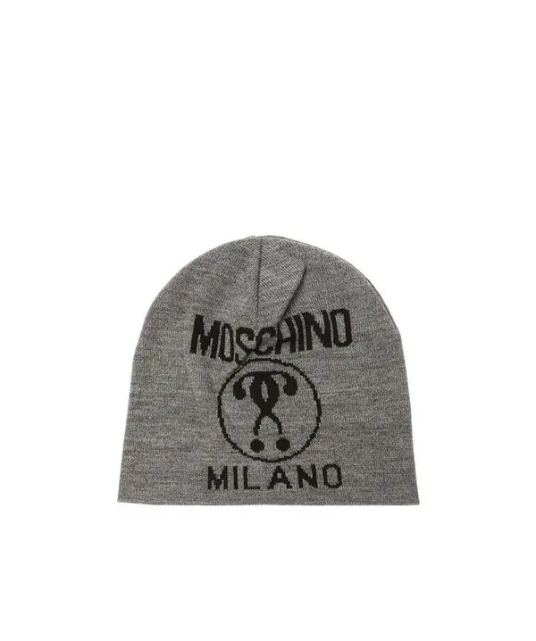 Moschino Knitted Hat - Gray