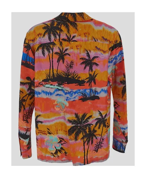 Palm Angels All-over Palm Printed Buttoned Shirt