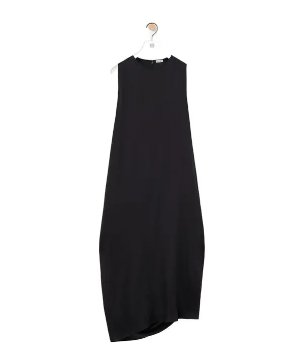 Loewe Asymmetrical Draped Silk Dress
