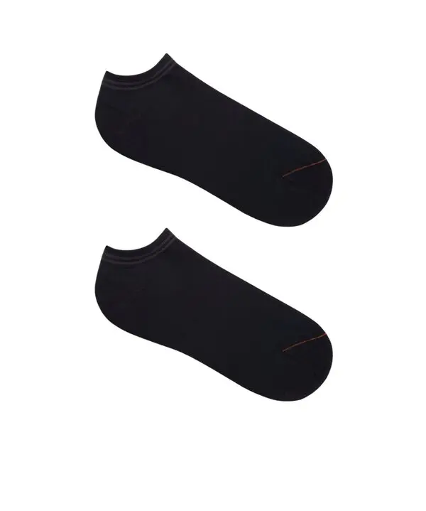 Zegna Cotton Blend Socks - Navy Blue