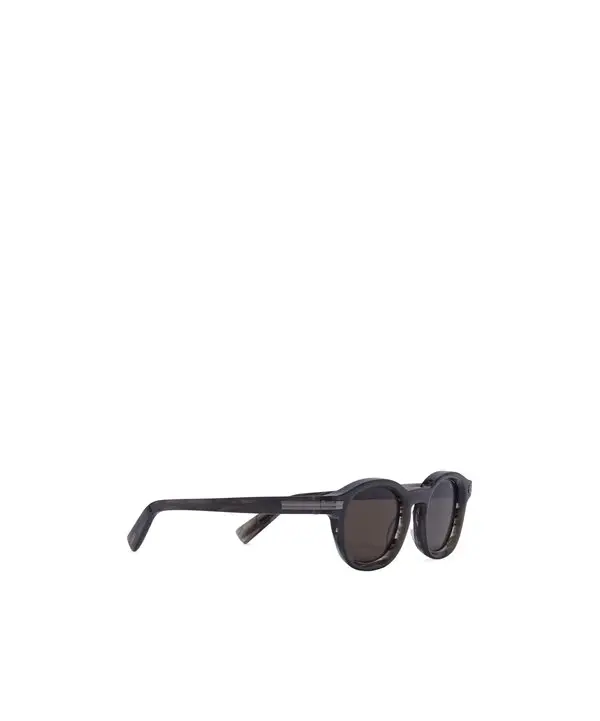 Zegna Aurora I Sunglasses - White Lime/stripe Gray