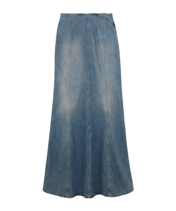 HAIKURE Denim Long Midi Skirt