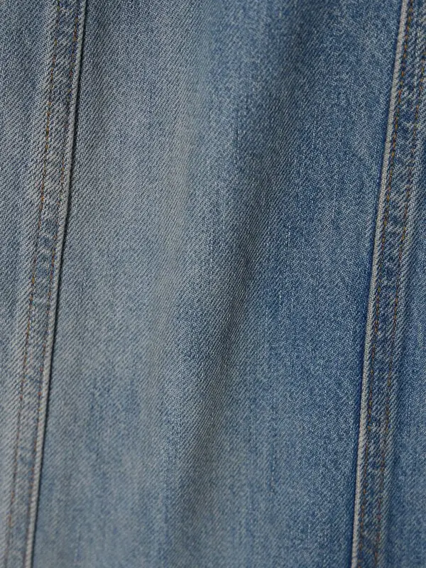 HAIKURE Denim Long Midi Skirt