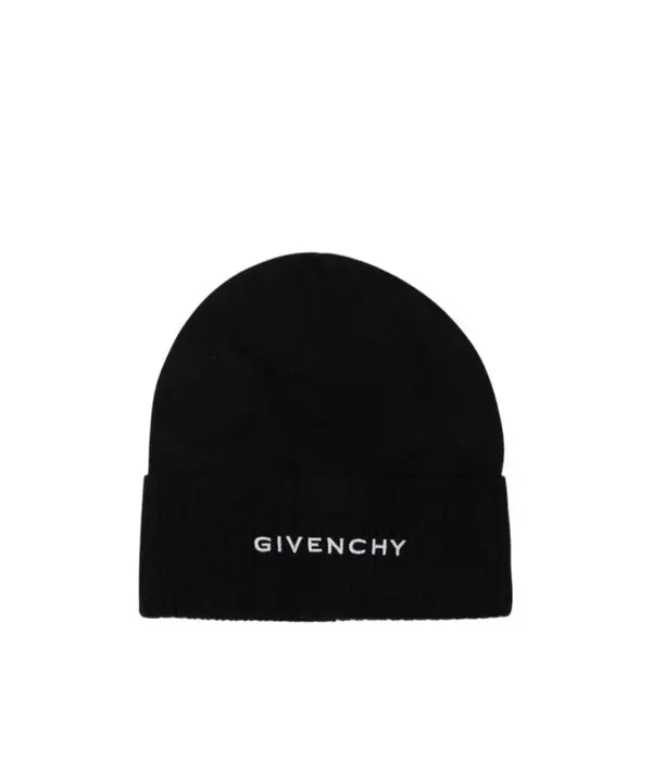 Givenchy Logo-motif Knitted Beanie - Black