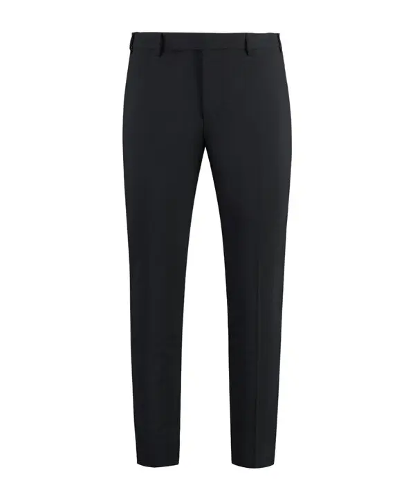 PT TORINO Wool Blend Dress Trousers - Black
