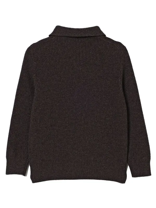 Brunello Cucinelli Zip Polo Shirt With Ribbed Hem