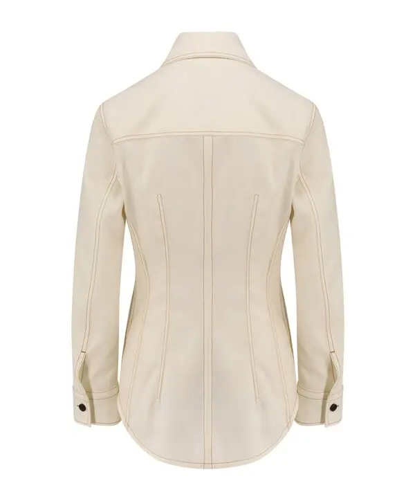 Bottega Veneta Contrast Stitched Fitted Shirt