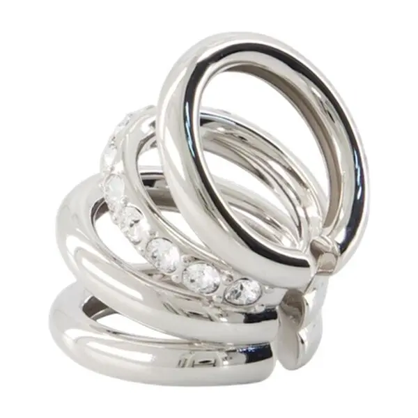 Rabanne Embellished Spiral Ear Cuff