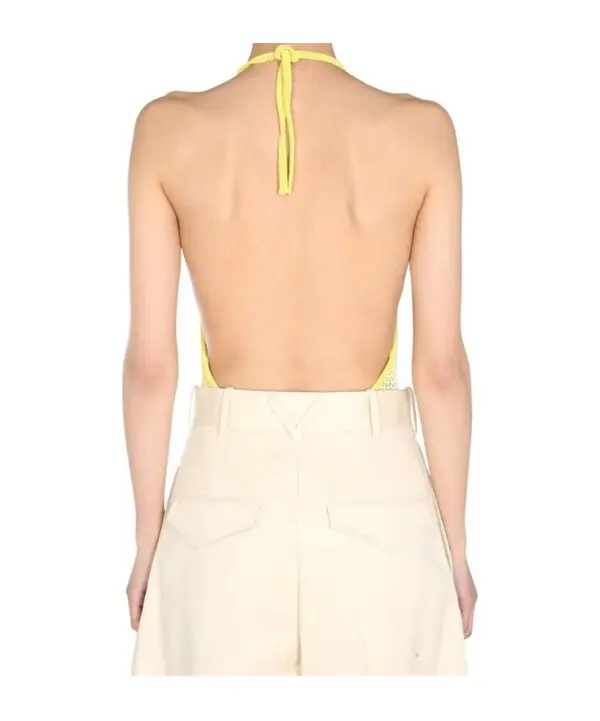 Bottega Veneta Halterneck Mesh Bodysuit