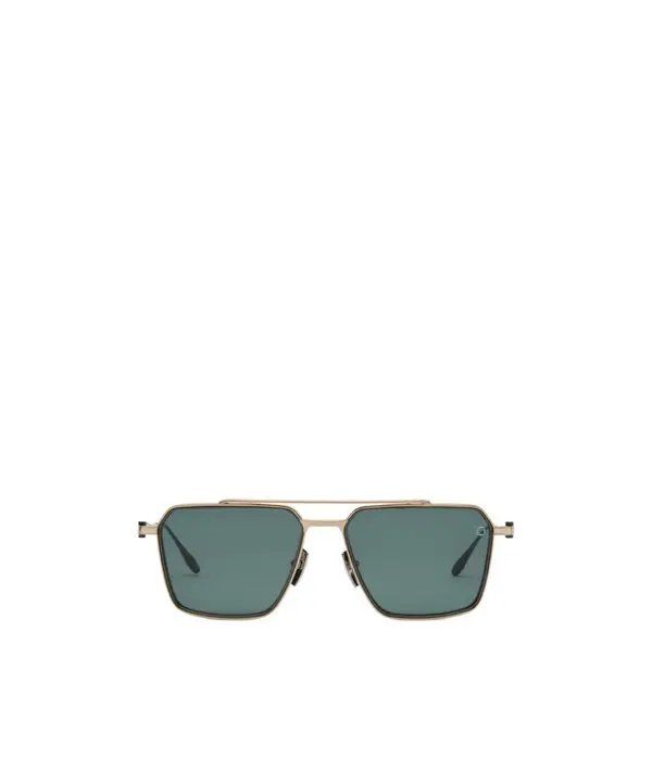 AKONI Square Frame Full Rim Sunglasses - Green
