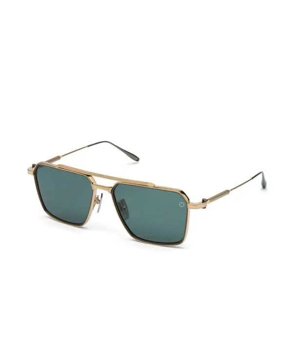 AKONI Square Frame Full Rim Sunglasses - Green