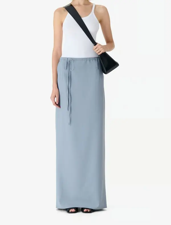 IRO PARIS Belt Loop Midi Skirt