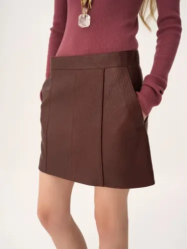 Chloé Panelled Mini Skirt - Full Violine