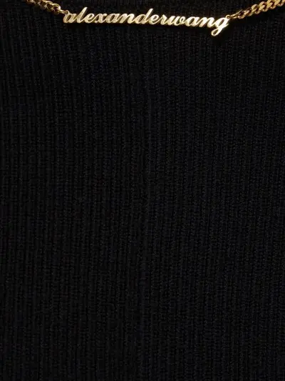 Alexander Wang Logo Chain Flare Pants