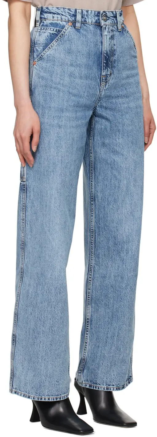 Our Legacy High-rise Wide-leg Jeans