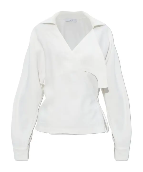 IRO PARIS Wrap-tie Blouse With Asymmetrical Closure