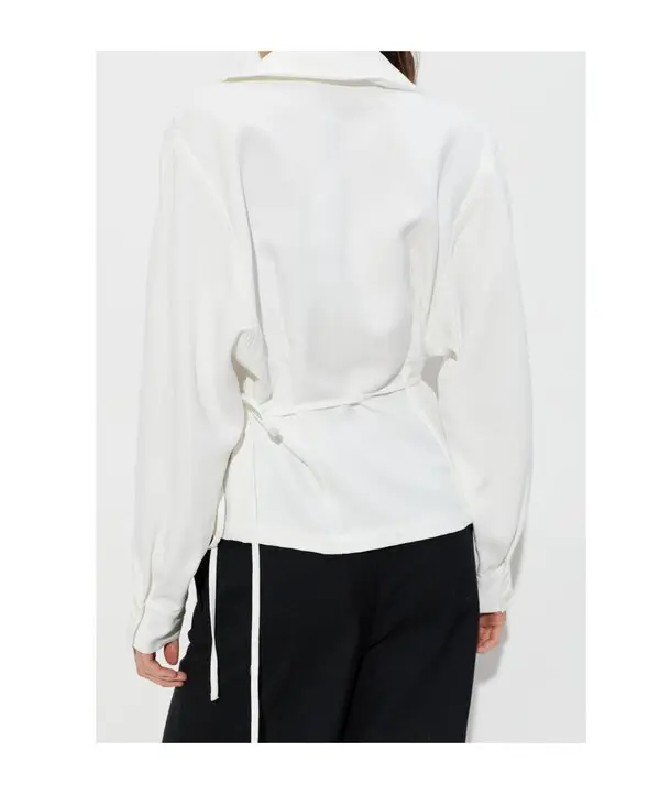 IRO PARIS Wrap-tie Blouse With Asymmetrical Closure