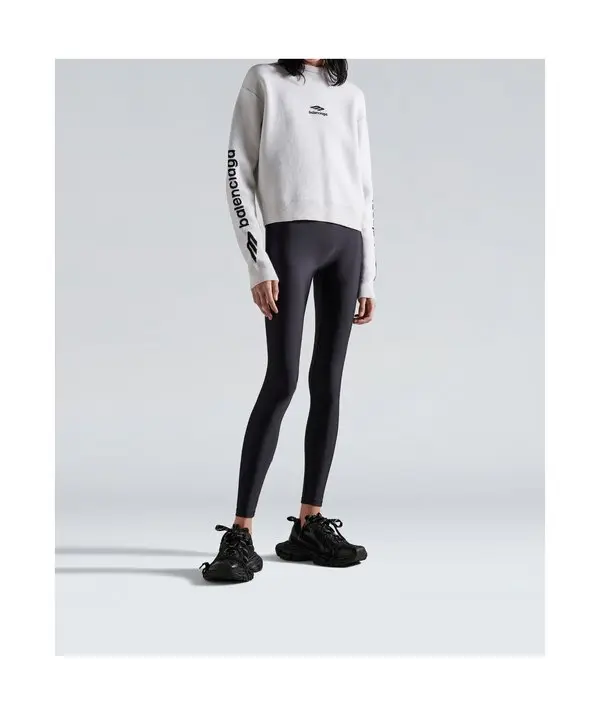 Balenciaga Long-sleeved Crewneck Jumper With Embroidered Logo
