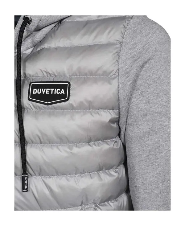 Duvetica Padded Feather-down Sweatshirt Jacket - Gray