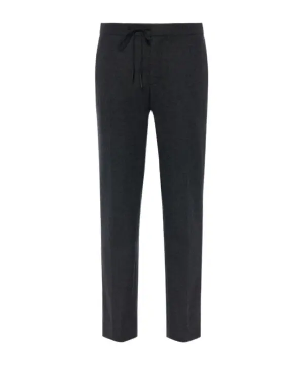 MAISON MARGIELA Drawstring Tailored Trousers - Dark Gray