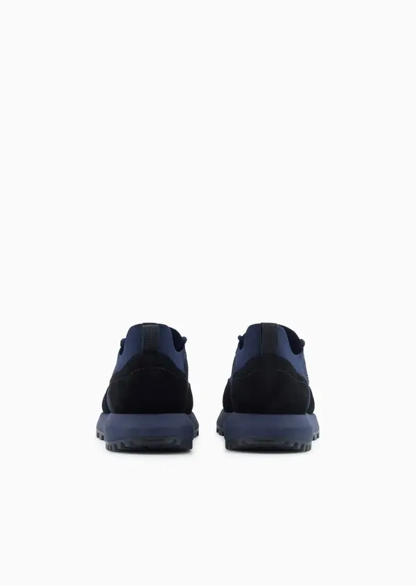 Emporio Armani Suede Lace-up Sneakers