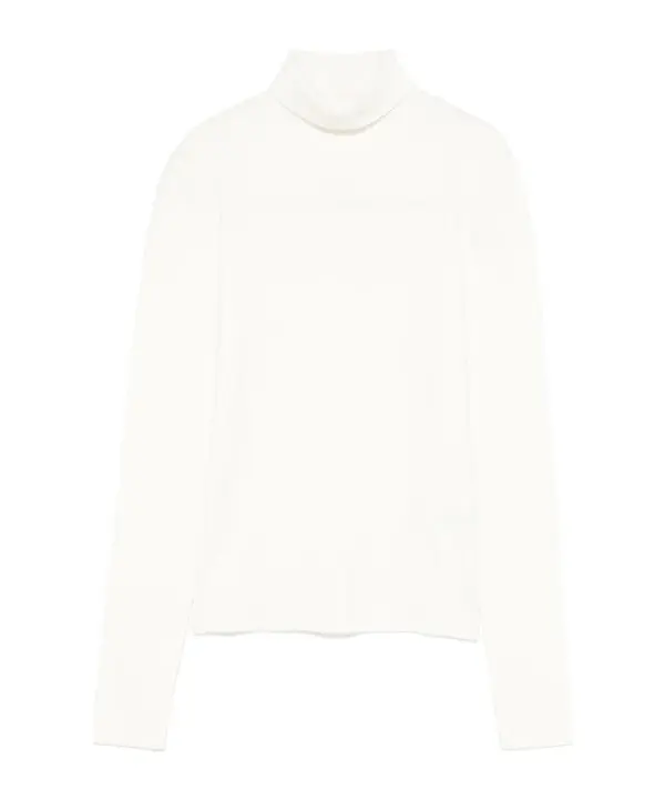 JOSEPH Stretch High Neck Top - Ivory