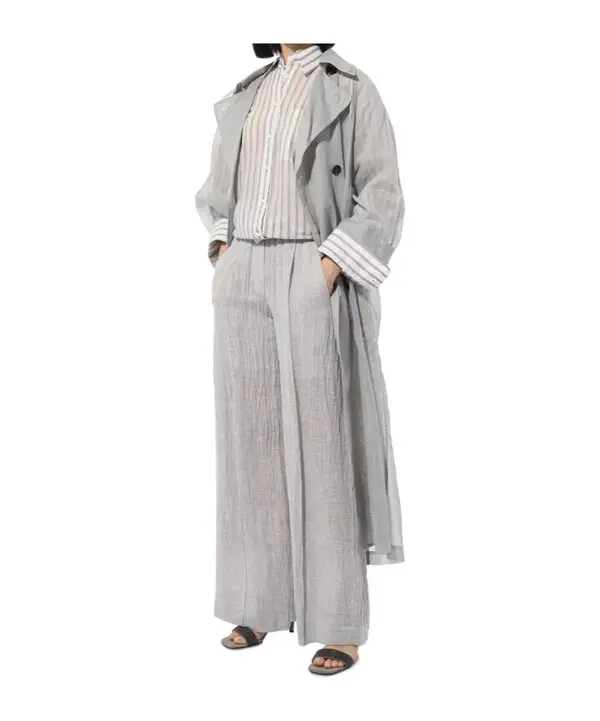 Brunello Cucinelli Long-sleeved Double-breasted Windbreaker