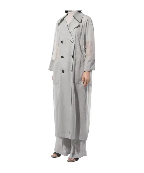 Brunello Cucinelli Long-sleeved Double-breasted Windbreaker