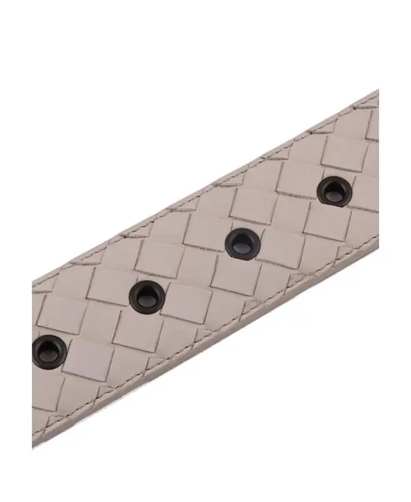 Bottega Veneta Braided Leather Belt - Nude