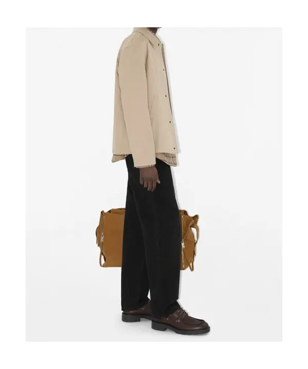 Burberry Embroidered Gabardine Jacket - Fossil