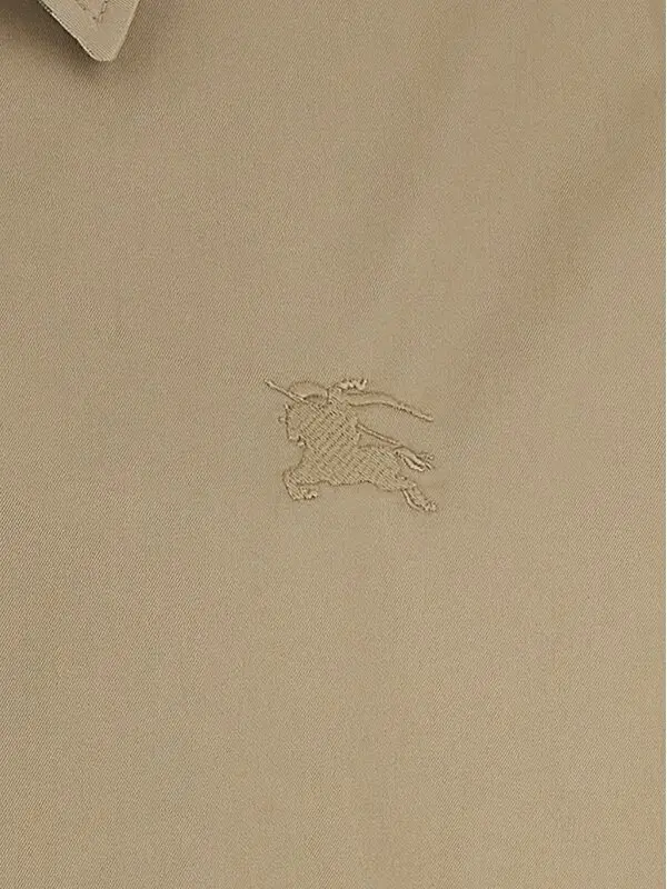 Burberry Embroidered Gabardine Jacket - Fossil