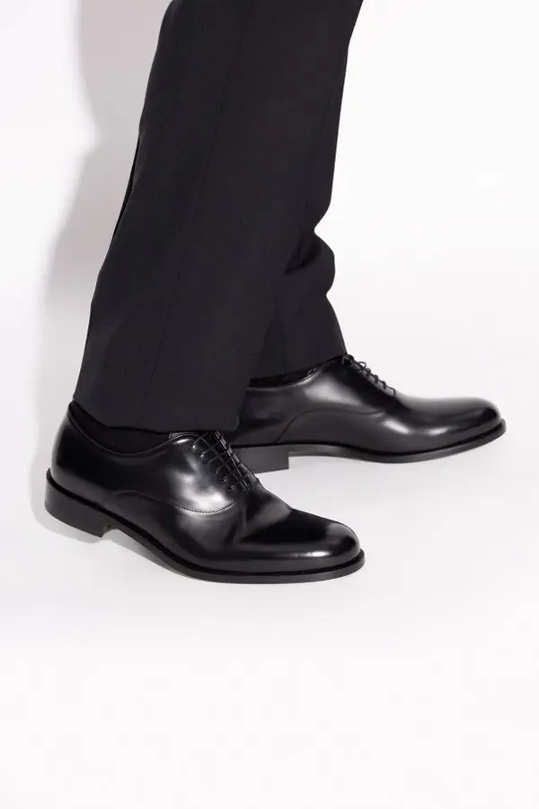 Giorgio Armani Almond Toe Lace-up Derby Shoes