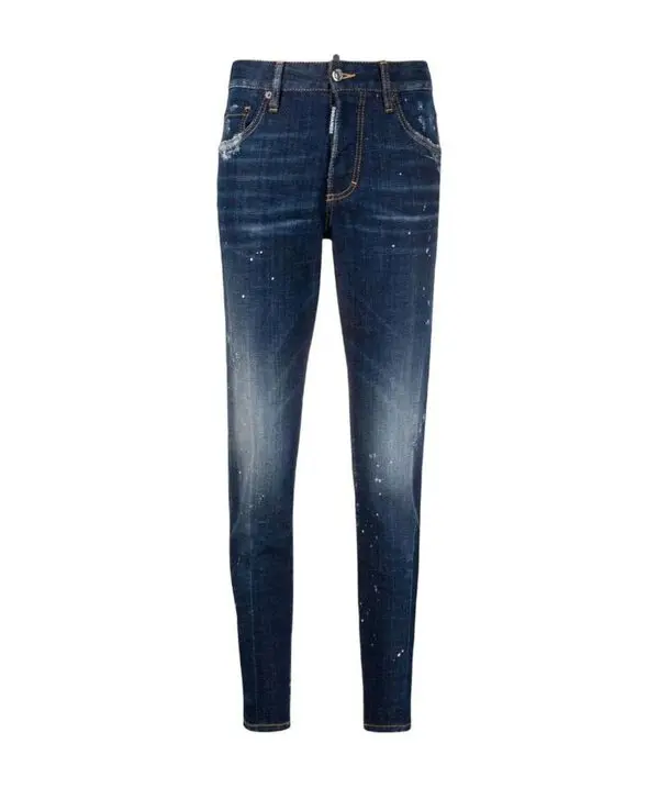 Dsquared2 Distressed Slim-fit Jeans - Blue