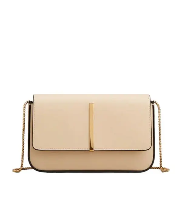 TOD'S Di Bag Folio Mini Flap Bag - Beige