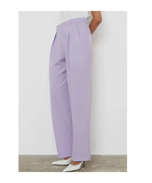 Wardrobe.NYC Tailored Tapered Low-rise Casual Pants
