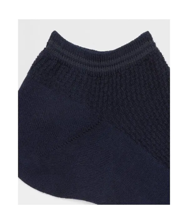 Zegna Cotton Blend Socks - Navy Blue