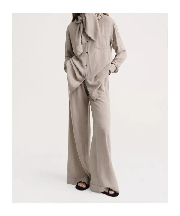 TOTEME Scarf Collared Button-up Shirt