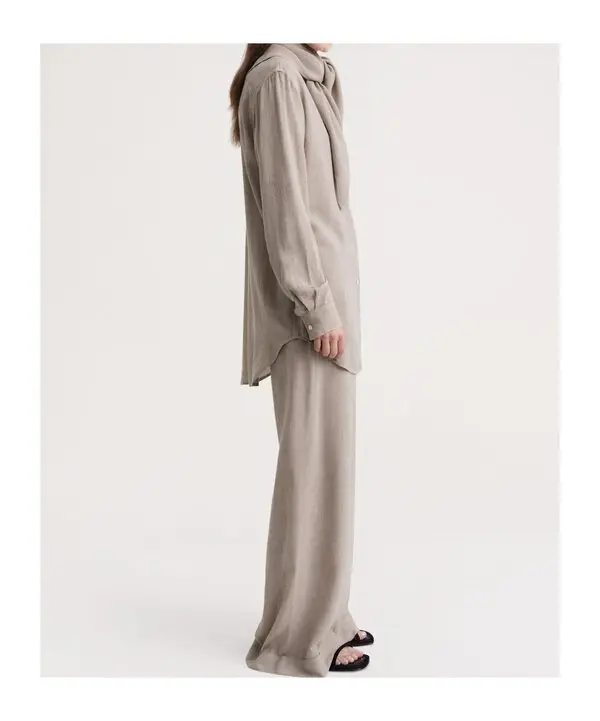 TOTEME Scarf Collared Button-up Shirt