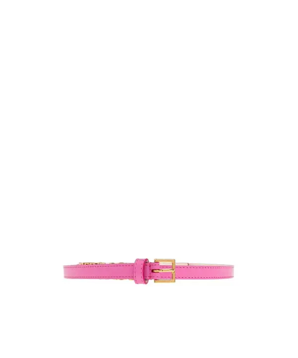Versace Logo-lettering Buckle Belt - Pink