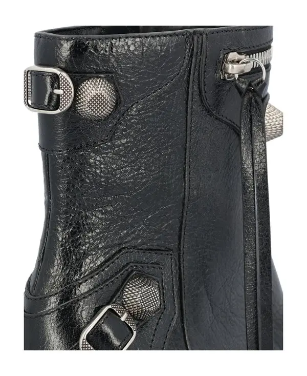 Balenciaga Pointed Toe Ankle Boots - Black
