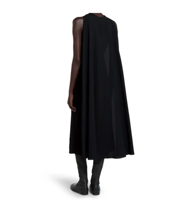 Gucci Halter Neck Evening Dress With Metal Bamboo Detail