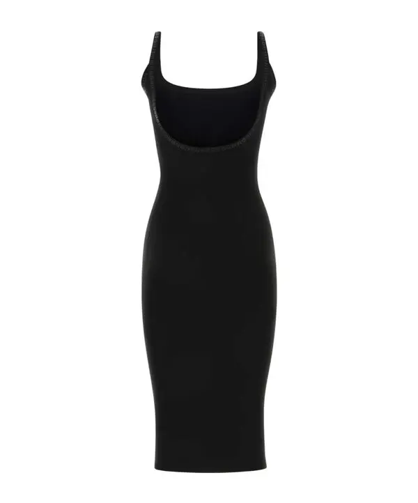 Alexander Wang Embellished Scoop Neck Midi Dress