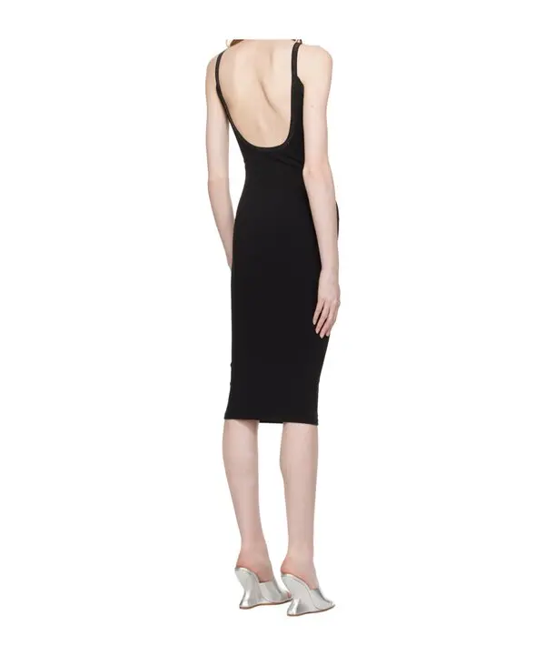 Alexander Wang Embellished Scoop Neck Midi Dress