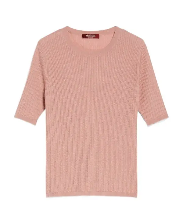 Max Mara Round Neck Short Sleeve Sweater