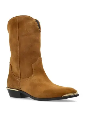 Isabel Marant Étoile Metallic-toe Slip-on Cowboy Boots - Brown