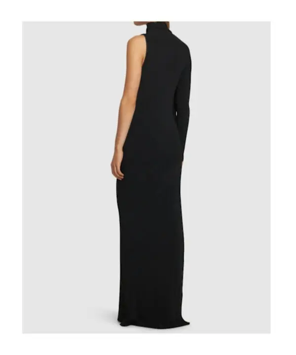 David Koma Asymmetrical Ribbed Knit Dress