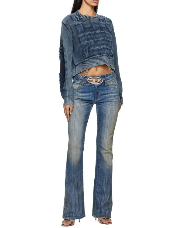DIESEL® D-propol 0cbcx Mid-rise Flared Jeans