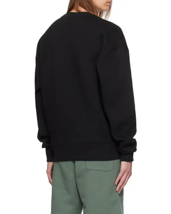 AMI Paris De Coeur Cotton Blend Sweatshirt - Black