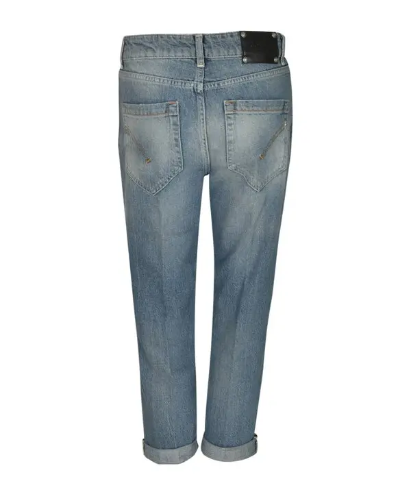 DONDUP High-rise Button-fly Jeans - Gray