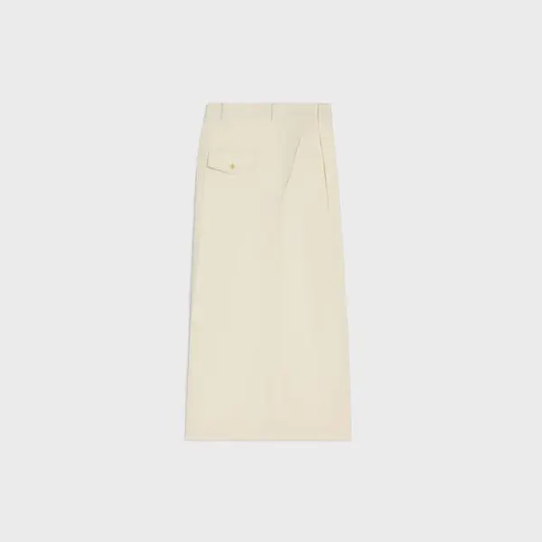 Celine Diagonal Wool Cropped Trousers